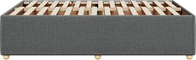 Rám postele bez matrací tmavě šedá 120x190 cm textil 3284922