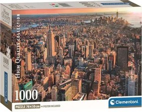CLEMENTONI Puzzle New York - Pohled na Manhattan / 1000 dílků / od 14