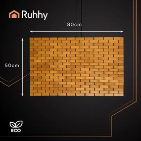 Bambusová koupelnová předložka – 80×50 cm