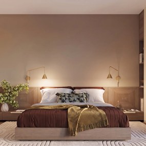 Sollux Lighting Nástěnné svítidlo NOX 1 zlaté s vypínačem