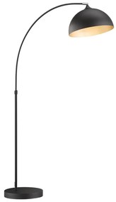 Černá stojací lampa s kovovým stínidlem (výška 200 cm) Leitung – Fischer &amp; Honsel