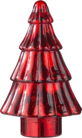 X-MAS Dekorační jedle skleněná 23 cm - červená