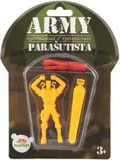 TEDDIES Parašutista s padákem / Plast / 9 cm / 2 barvy / na kartě / od