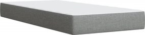 Box spring postel s matrací světle šedá 90x190 cm textil 3290336