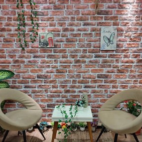 3D nástěnné panely design tmavě hnědé cihly 10 ks EPS 149578