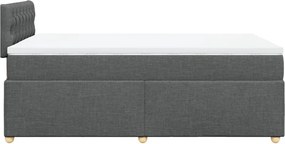 Box spring postel s matrací tmavě šedá 120x190 cm textil 3286627