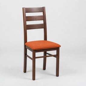 Stima Židle LORI II s čalouněným sedákem tmavě hnědá LUX terracotta 10