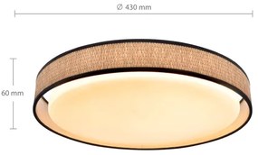 Brilagi - LED Stmívatelné stropní svítidlo PILAR LED/48W/230V 3000-6500K + DO