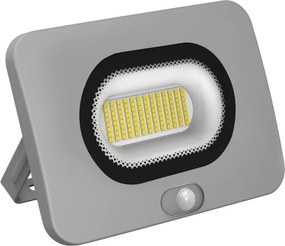 CEN SHSLIS-109540 REFLEKTOR LED SHUTTLE SLIM ŠEDÝ SENSOR 10W 4000K 720Lm 120d 142x48x102mm IP65 - CENTURY