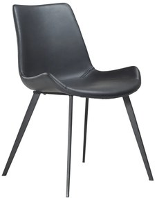 OnaDnes -20% ​​​​​Dan-Form Černá koženková jídelní židle DAN-FORM Hype