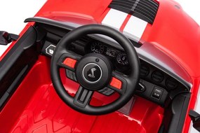 LEAN CARS Elektrické autíčko Ford Mustang GT500 Shelby červené