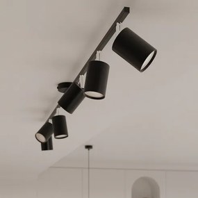 Stropní svítidlo SOLLUX LEMMI 4L černé GU10 4x10W bez žárovky SL.1168