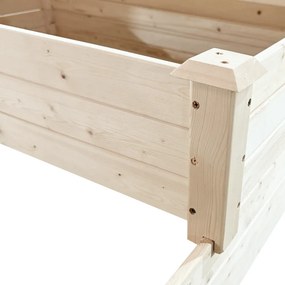 Modulární vyvýšený záhon, hnědý, dřevo, SANYM