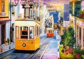 TREFL Puzzle Dovolená v Portugalsku / 1000 dílků / 68 x 48 cm
