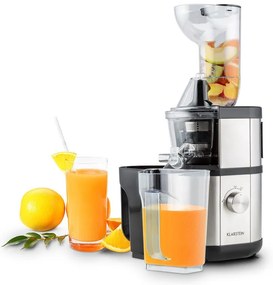 Klarstein Fruitberry, pomalý odšťavňovač, 400 W, 60 ot./min., plnicí trubice Ø 7,5 cm, nerezová ocel