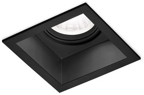Vestavná čtvercová bodovka Plano 1.0 LED Barva: Černá, Teplota chromatičnosti: 3000 Kelvinů, Úhel vyzařování: 15°