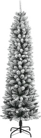 Umělý vánoční stromek s 300 LED a sněhem 240 cm 3315772