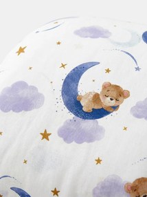 Sinsay - Bavlněná ložní souprava s motivem medvídků - indigo