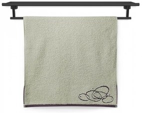 Veba Ručník a osuška Nora elipsy 450g/m2  Osuška Nora elipsy 70x140 cm světle zelená