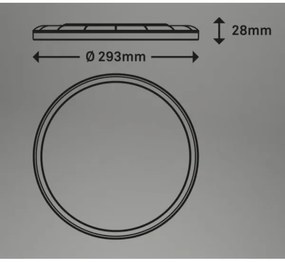 Briloner 7079-016 - LED Stmívatelné svítidlo SLIM LED/18W/230V 2700-6500K + DO