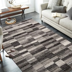 Stylový vzorovaný koberec v šedé barvy Šířka: 60 cm | Délka: 100 cm