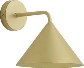 Nástěnné svítidlo Capital, 1x zlaté kovové stínítko, (fi 21cm), g