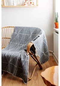 Vlněná deka Kehrä 130x180, šedá