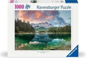 Ravensburger Puzzle Zugspitze u jezera Eibsee / 1000 dílků / od 14 let