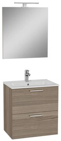 Koupelnová sestava s umyvadlem zrcadlem a osvětlením Vitra Mia 59x61x39,5 cm cordoba MIASET60C