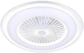 Stropní světlo brilagi ronda led/48w/230v, stmívatelné s ventilátorem, bílé + do