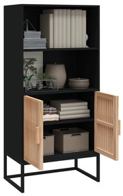 Highboard černý 60 x 35 x 125 cm kompozitní dřevo