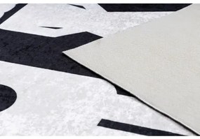Dywany Luszczow Dětský kusový koberec BAMBINO 2104 pratelný 'Game over', protiskluz, černý Rozměr koberce: 120 x 170 cm