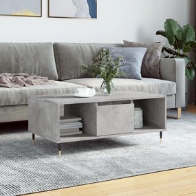 vidaXL Konferenční stolek 90 x 50 x 36,5 cm kompozitní dřevo [830586] Barva: Betonová šedá