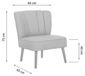 Designové křeslo Dayna červené