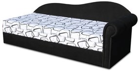 Jednolůžková postel (válenda) 70 cm Lane II (Černá 39 + Dodo 1026) (P). 793130