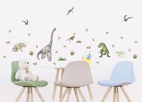 Dětská samolepka na zeď Dino | 42.5 x 65 cm | DDK1747