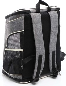 Batoh fudajo – 32 × 27 × 40 cm, 6 kg, černá / šedá (63421)