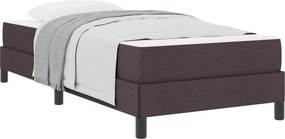 Postel s boxspringem Tmavě hnědá 90 x 200 cm textil 3398461