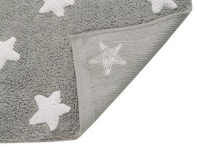 Lorena Canals, Přírodní koberec, ručně tkaný Stars Grey-White, 120x160, šedá, dětský pokoj