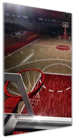 Wallmuralia Vertikální Fotoobraz na skle Hřiště basketbal 50x100