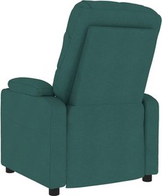 Masážní křeslo tmavě zelené textil 339098