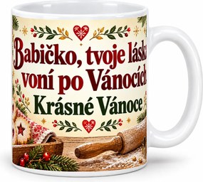 Vánoční hrnek pro babičku – 300 ml
