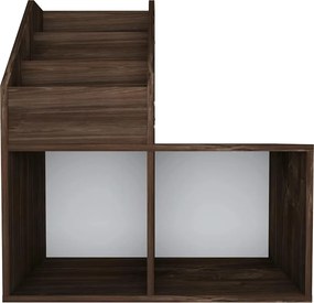 Dětský regál na časopisy kouřový dub 71 x 30 x 78,5 cm kompozit 339520