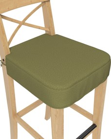 Sedák na židli IKEA Ingolf - barová barva zelená látka pletený vzor
