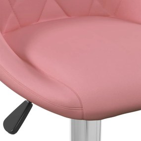 Barová židle růžová samet 335299