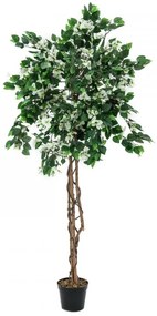 Umělá květina - Bougenvilia bílá, 180 cm