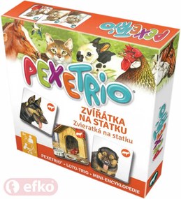 EFKO Hra naučná Pexetrio Zvířátka na statku *SPOLEČENSKÉ HRY* ef8807