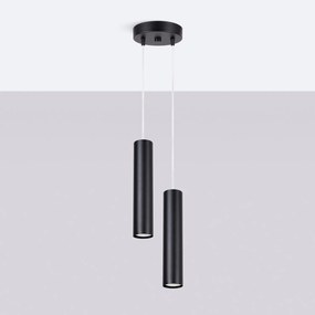 Sollux Lighting Závěsná lampa LAGOS 2P černá