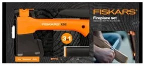 Nohelgarden Set na oheň FISKARS sekera X5 + nůž + ostřič 1057913