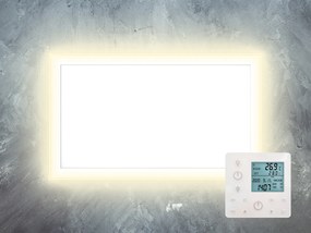 Stropní Infrapanel CEILING LED 660W | Výhřevnost 12 m2 | 108x63 cm | LED světlo | Bezdrátový termostat